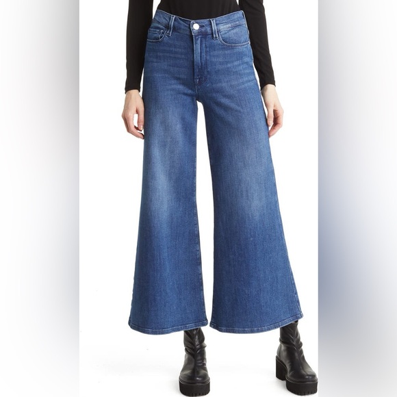 Frame Denim | Jeans | Frame Le Palazzo Crop Wide Leg Jeans | Poshmark